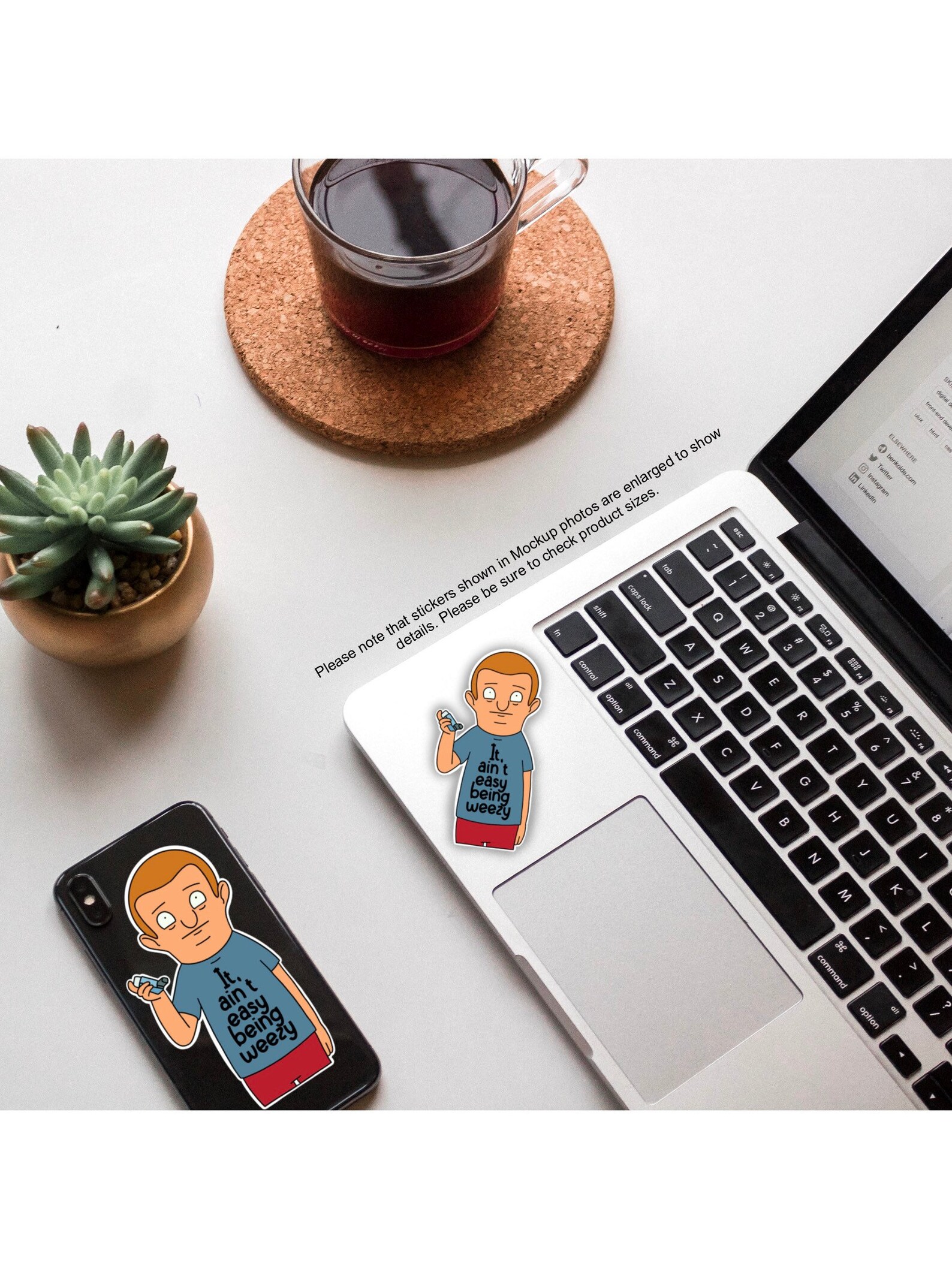 Regular Sized Rudy Laptop Sticker, Planner Stickers | Bob's Burgers - Etsy