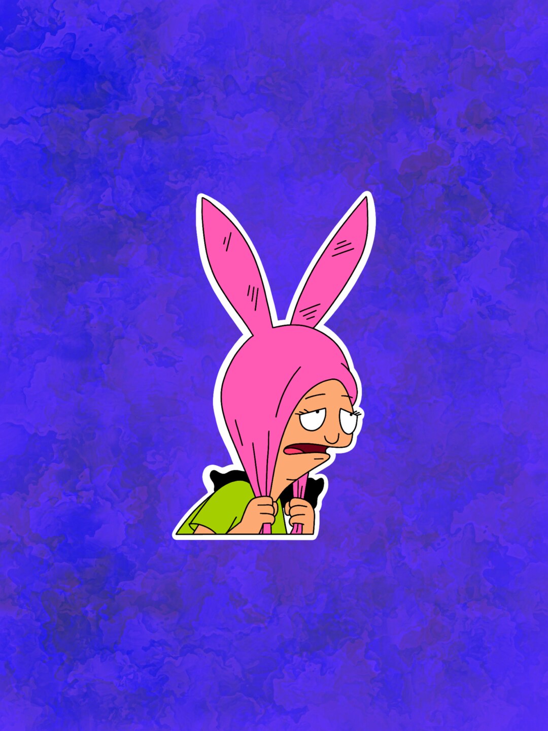 Louise Belcher 3 Inch Laptop, Water Bottle Sticker | Bob's Burgers - Etsy