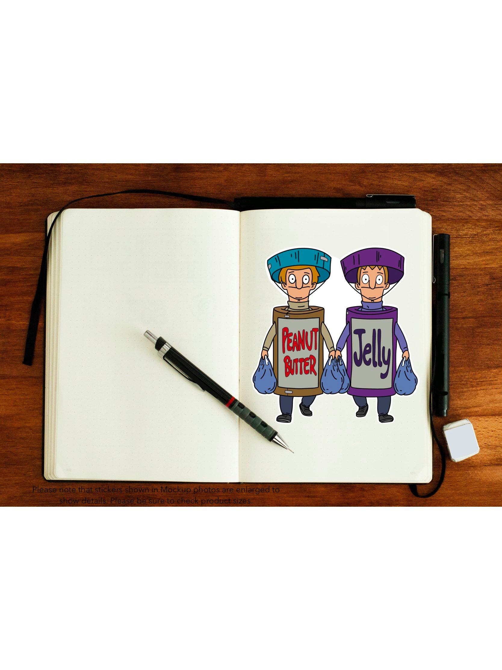 Bob's Burgers Andy and Ollie Halloween Sticker - Etsy