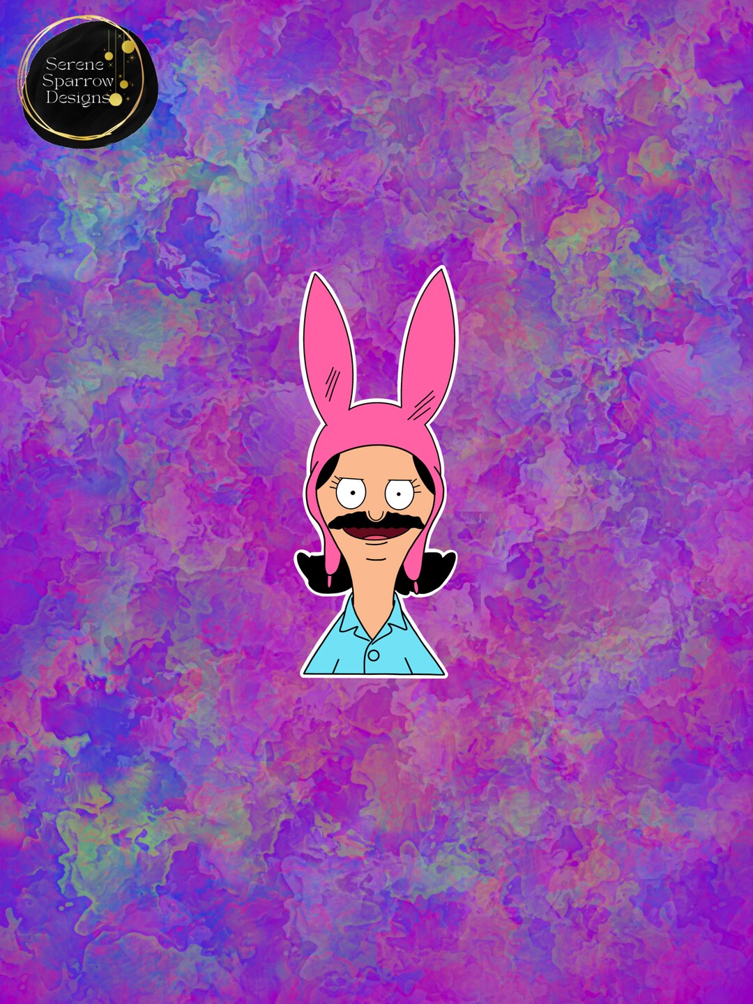 Louise Belcher Serial Killer Mustache Sticker Bob's Burgers - Etsy