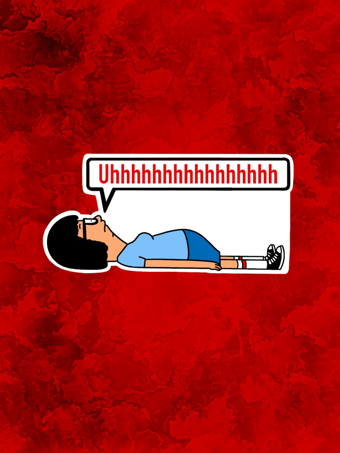 Tina Belcher Uhhhhhhh Laptop Sticker | Bob's Burgers - Etsy