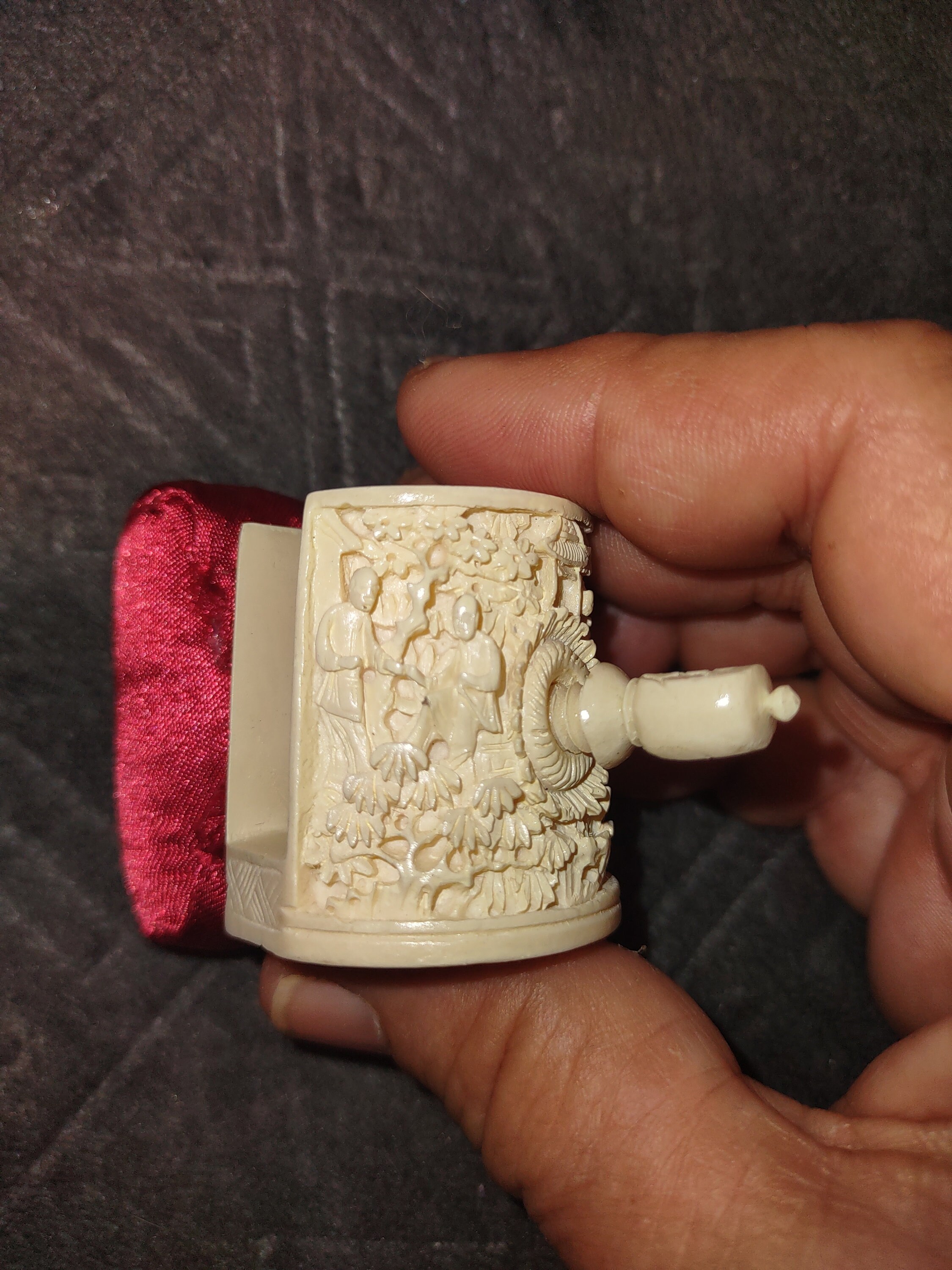 Victorian Era Carved Bone Clamp on Pin Cushion - Etsy