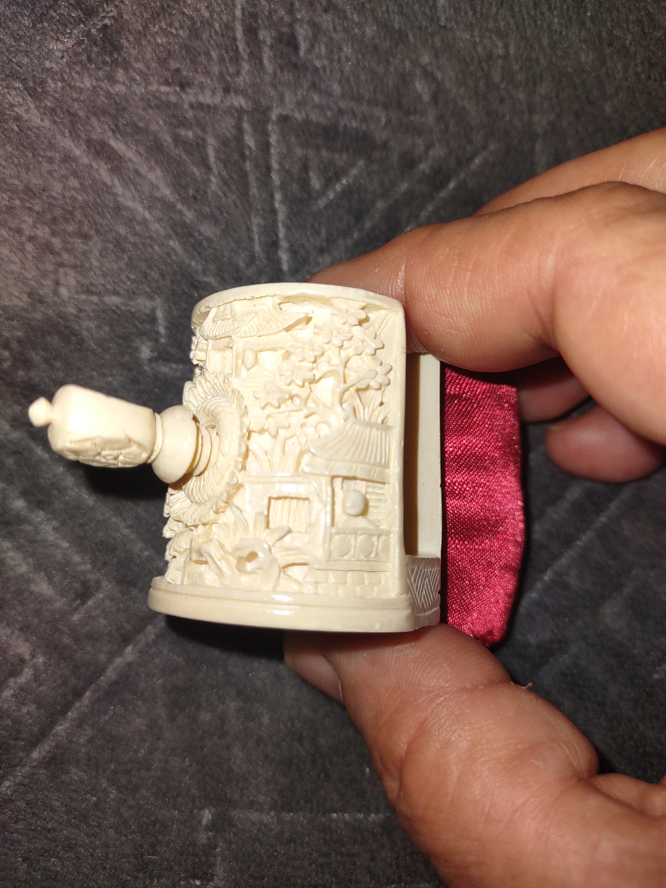 Victorian Era Carved Bone Clamp on Pin Cushion - Etsy