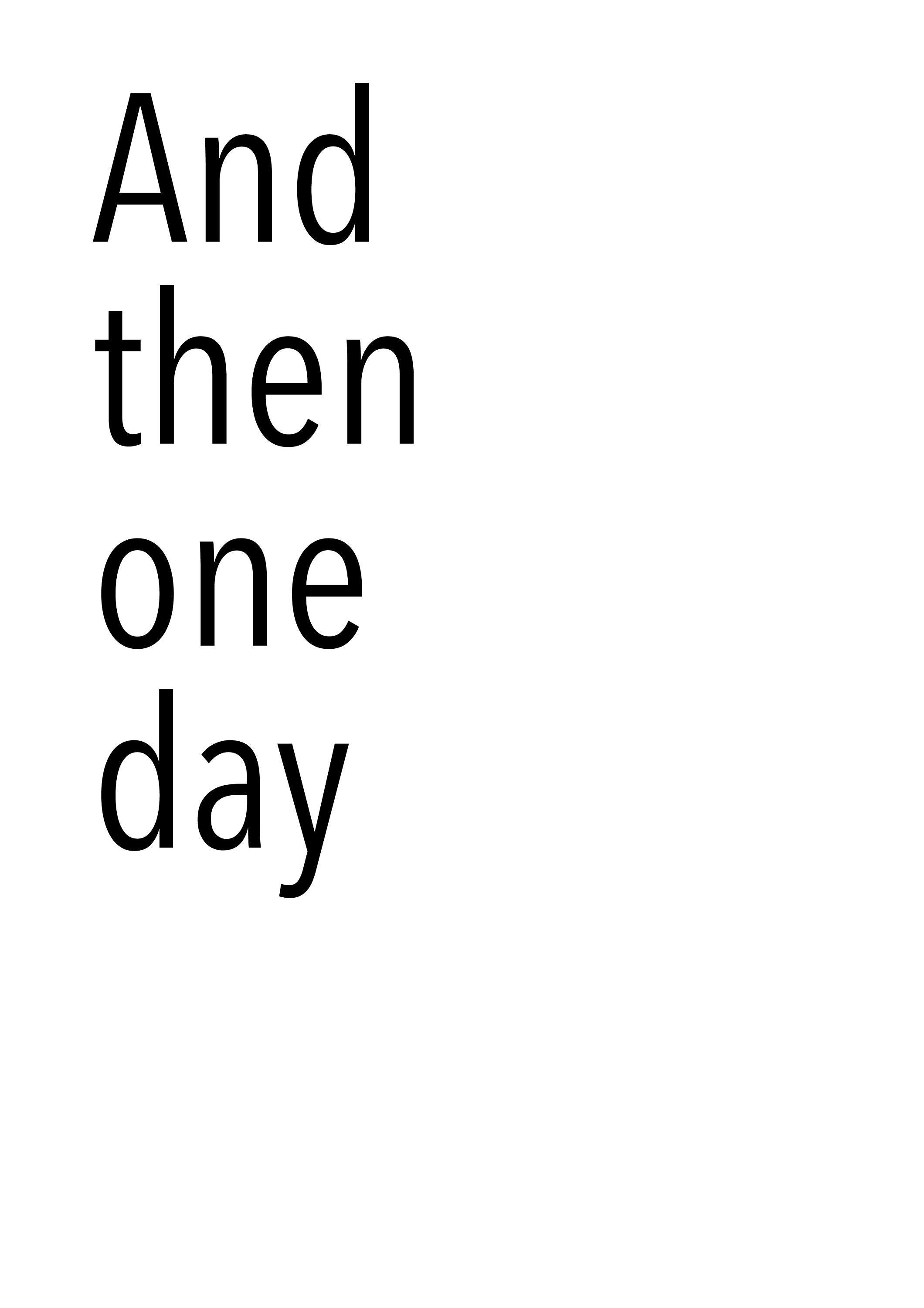 And Then One Day There Was You Poster Set Set of 2 - Etsy UK