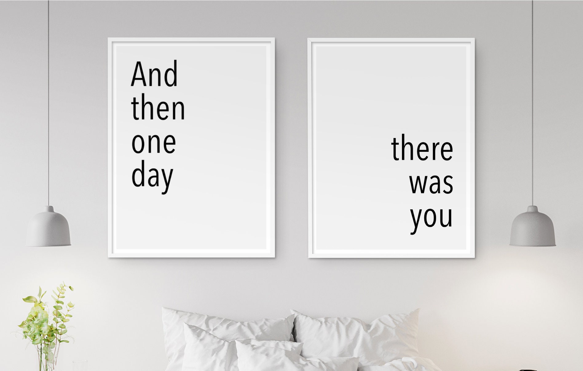 And Then One Day There Was You Poster Set Set of 2 - Etsy UK