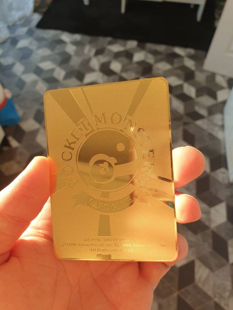 gold-illustrator-pikachu-pokemon-card-metal-custom-made-gifts-etsy-canada
