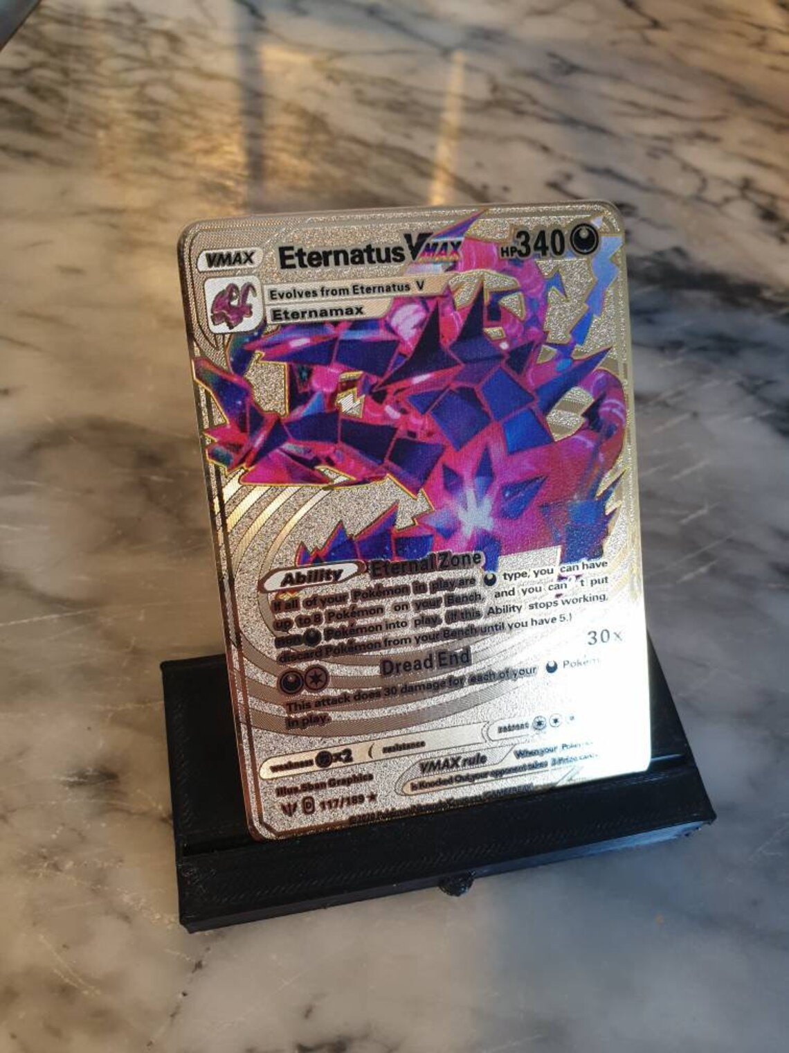 Eternatus Vmax Darkness Ablaze 117 In 2021 Cool Pokem