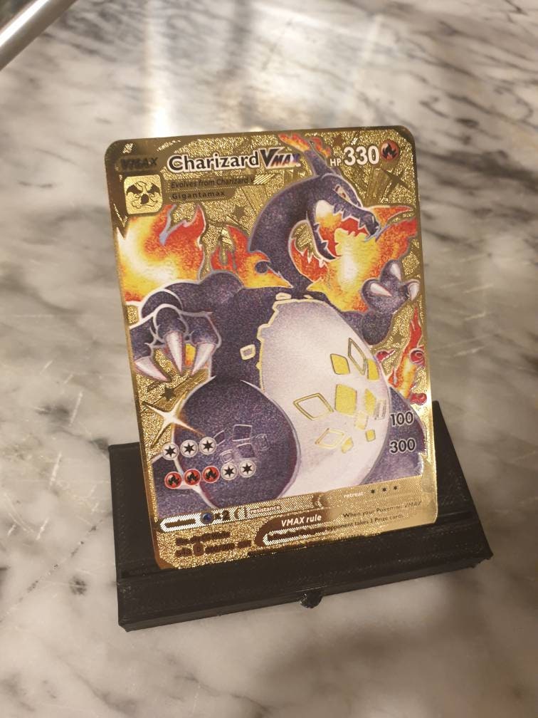 GOLD Shiny Charizard Vmax Pokemon Card Shining Fates | Etsy
