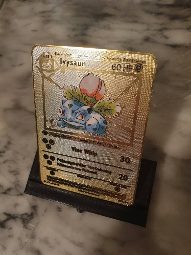 Artist Trading Cards GOLD 1st First Edition Bulbasaur Ivysaur Venusaur ...