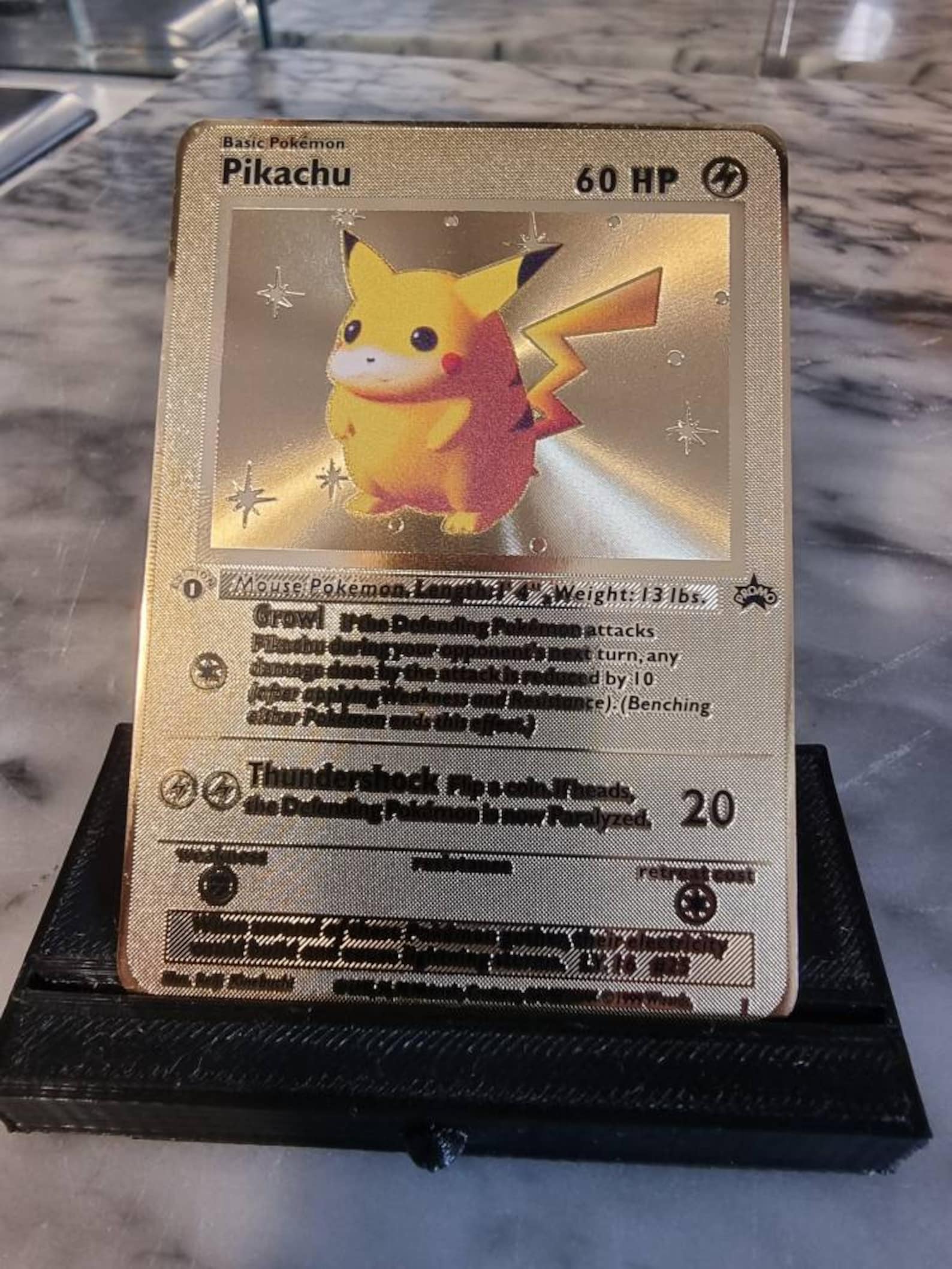 GOLD METAL Pikachu Pokemon Card Custom First 1st Edition Etsy gold-metal-pikachu-pokemon-card-custom-first-1st-edition-etsy