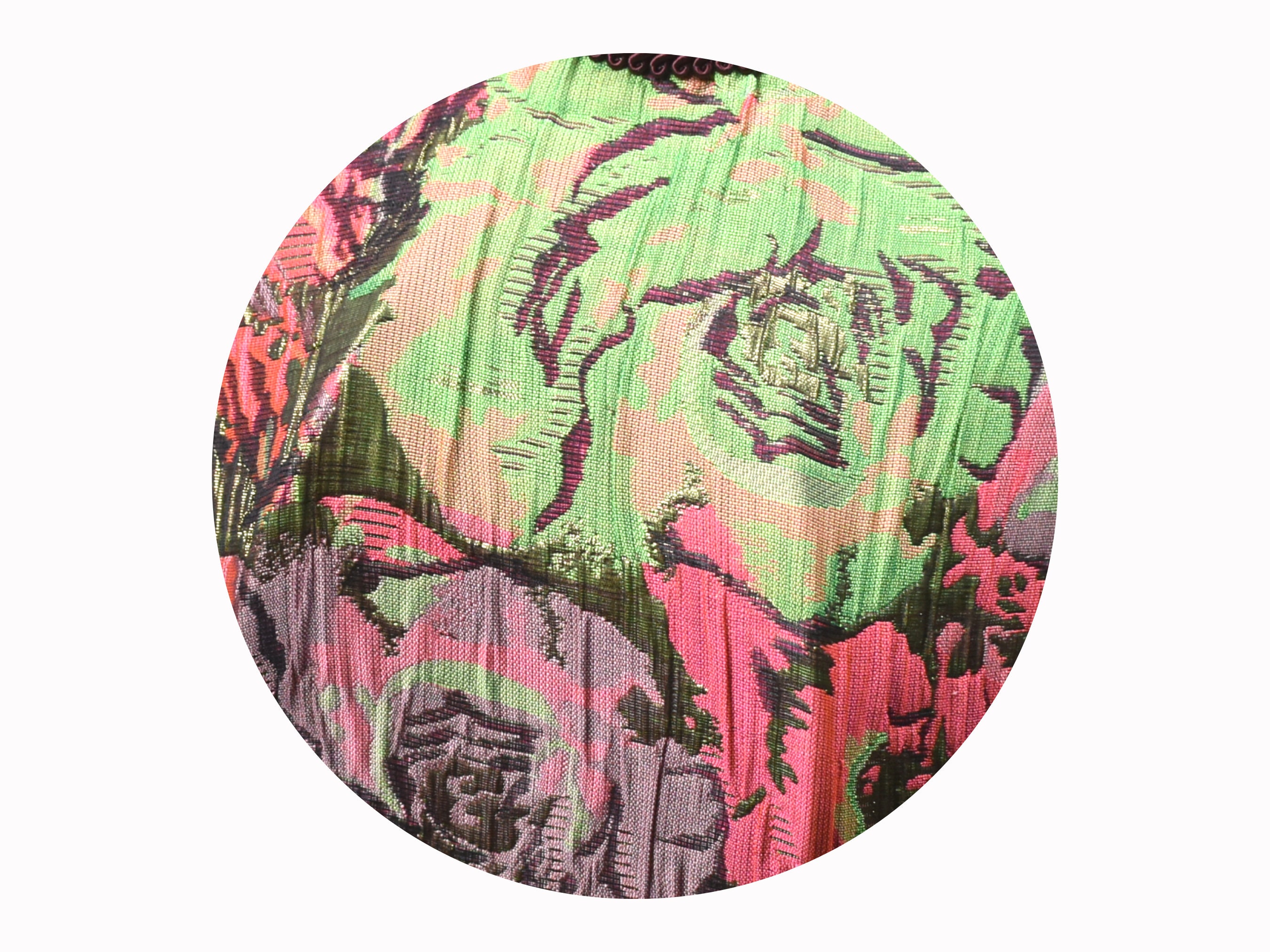 Lampshade, Vintage Modern, Hot Pink, Lime, Berry, Metallic Gold With ...