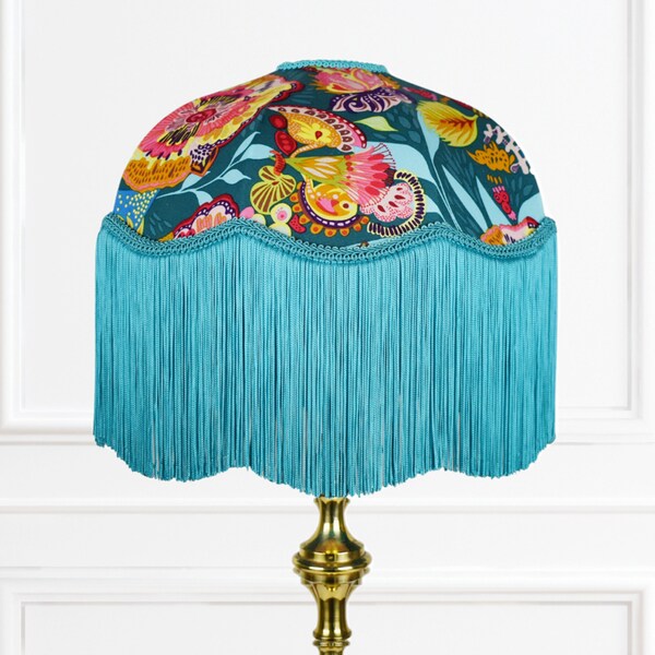 Fringed Lampshade - Etsy UK