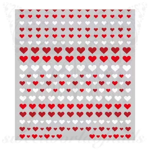 Mini Heart Stickers - Etsy