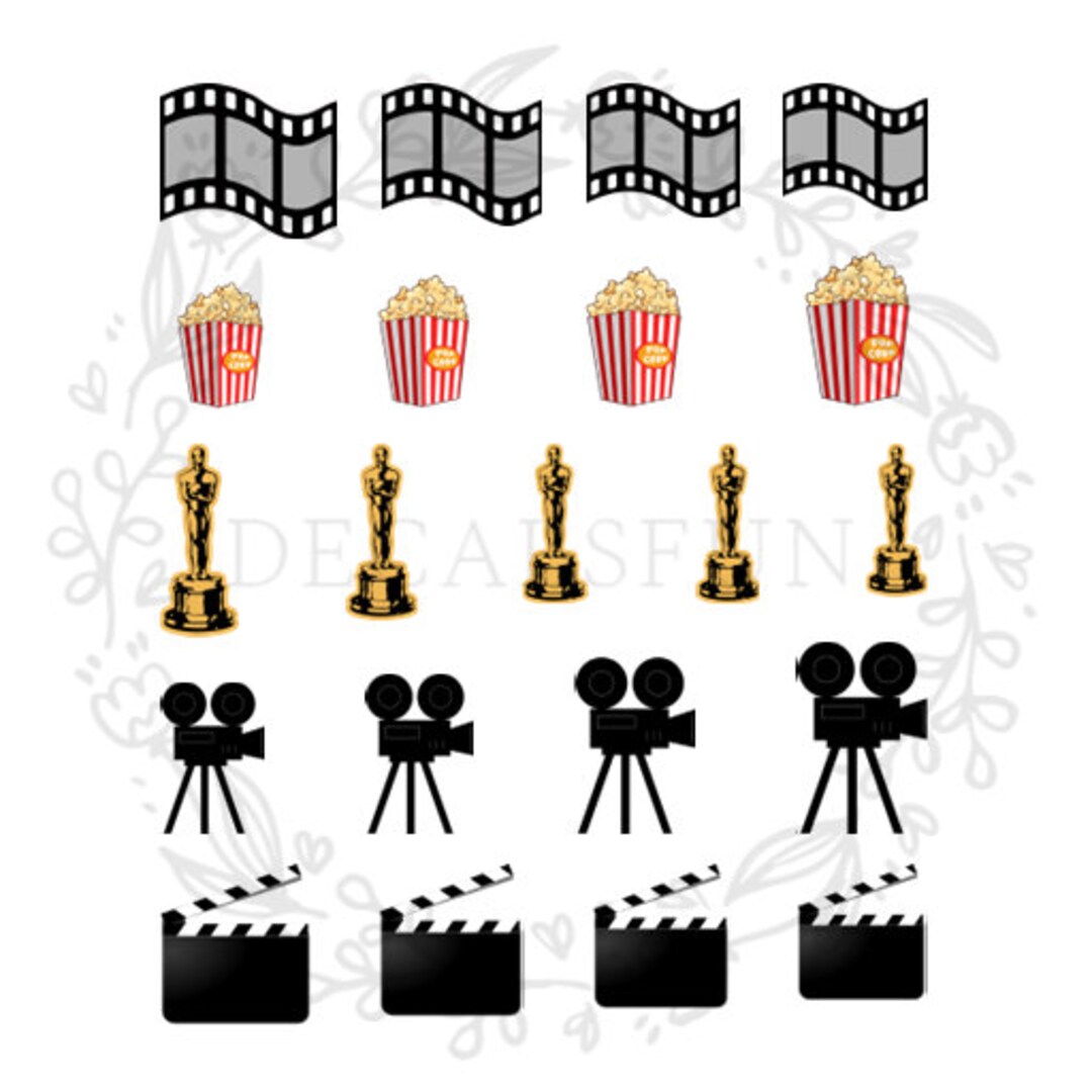 Cinema Movies Nail Art Water Decals - Etsy