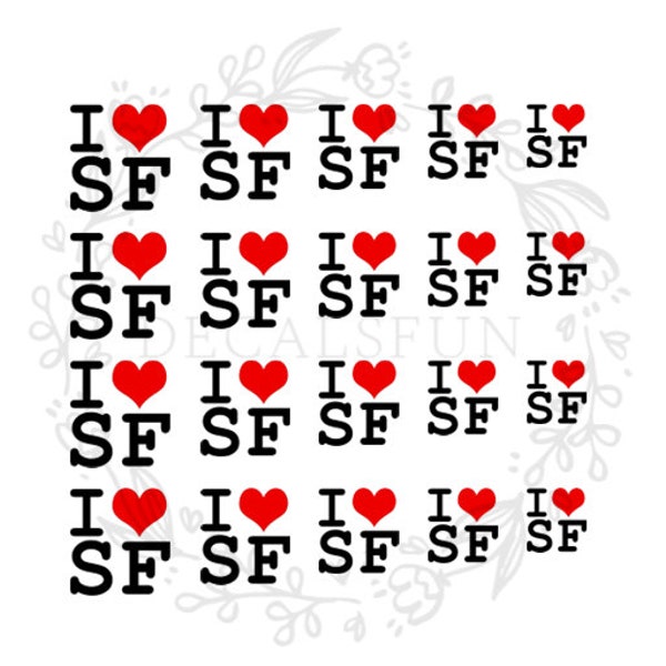 I Love San Francisco - Etsy
