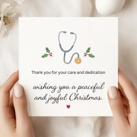 Healthcare Hero Christmas Card: Heartfelt Holiday Greetings (instant ...
