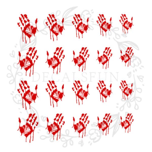 Halloween Bloody Hands Svg - Etsy