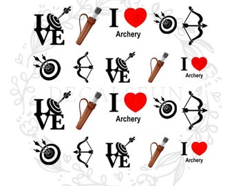 Archery Nail Decals - Etsy