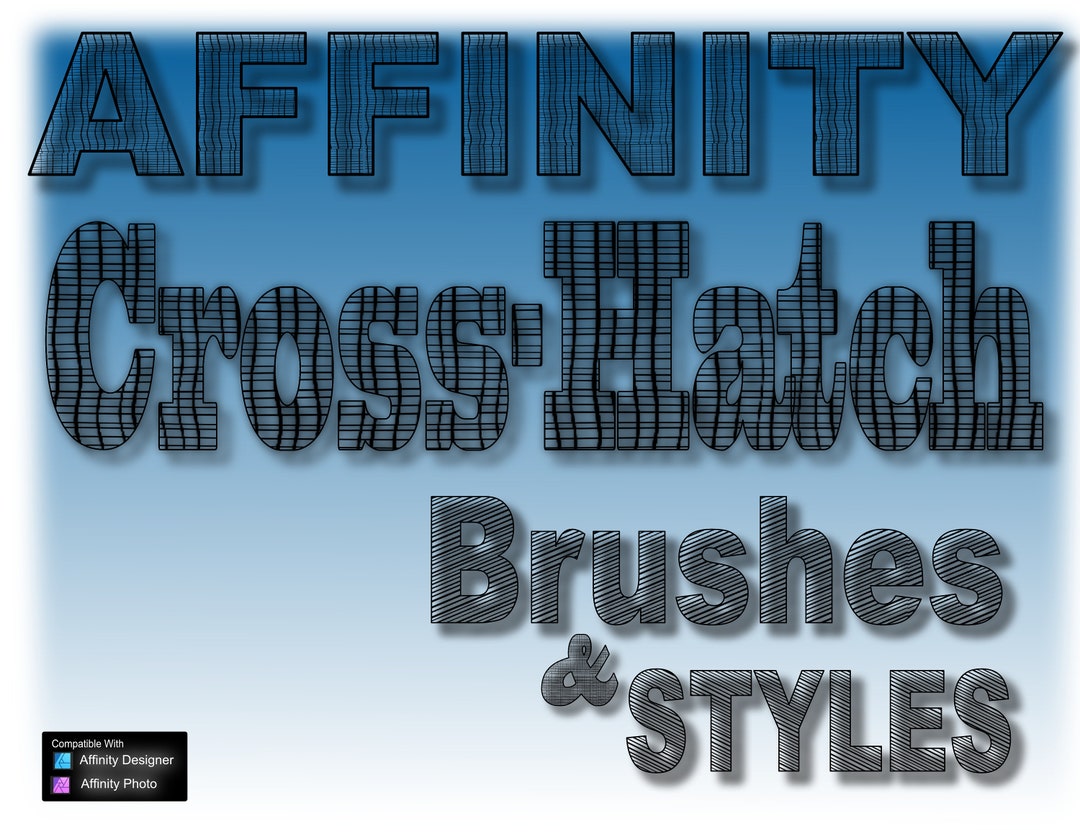 Affinity: Cross-hatch Pixel Persona Brushes - Etsy