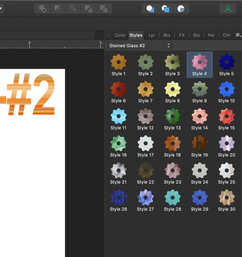 Affinity Serif 30 Stained Glass Styles & 30 Assets - Etsy