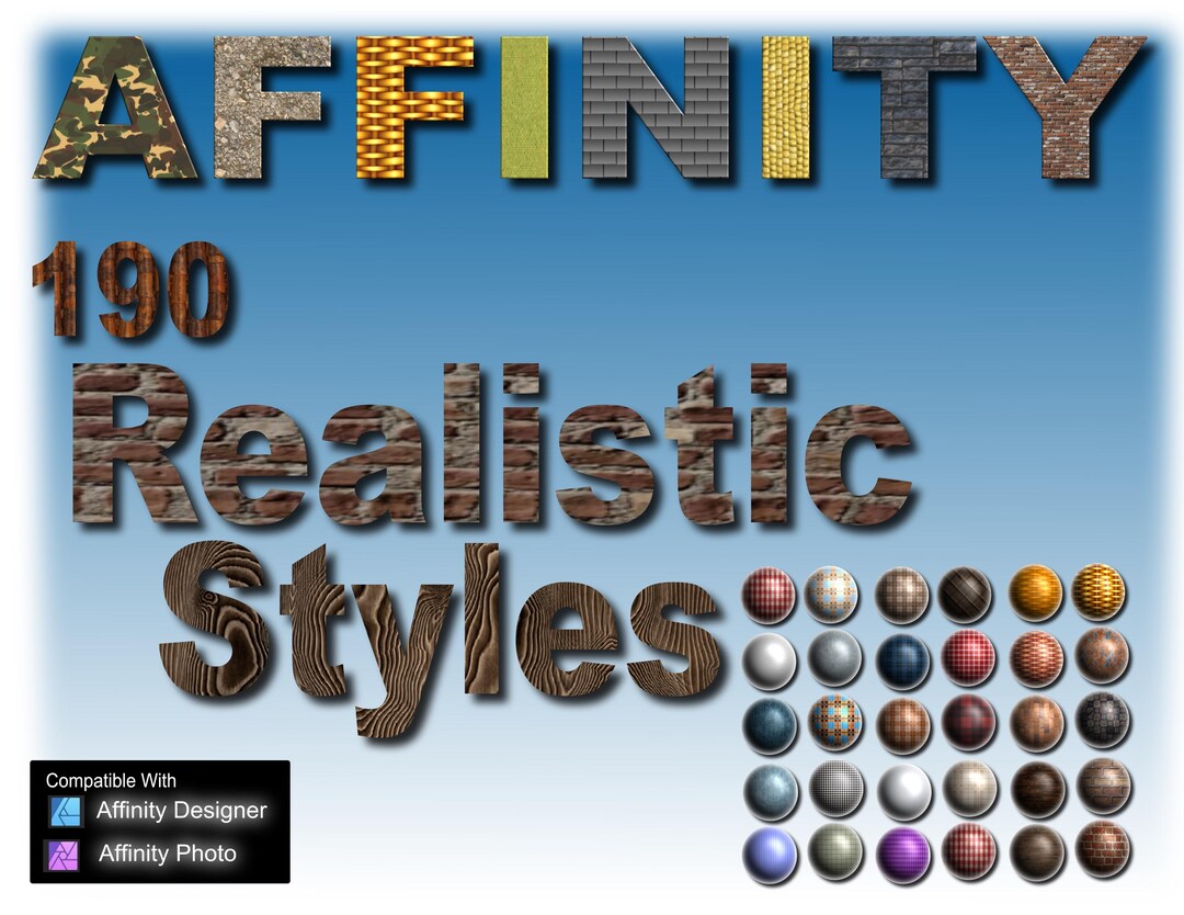 Affinity: Realistic Styles - Etsy