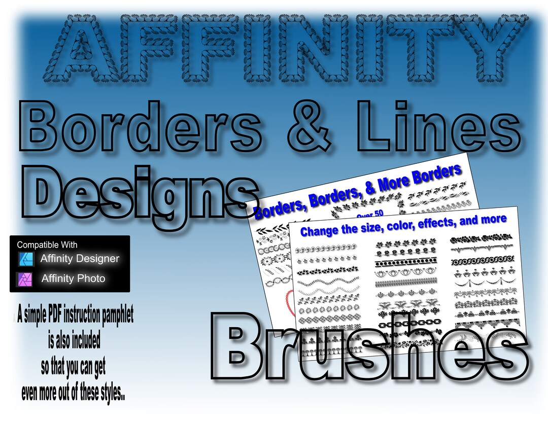 Affinity: Border Design Brushes - Etsy