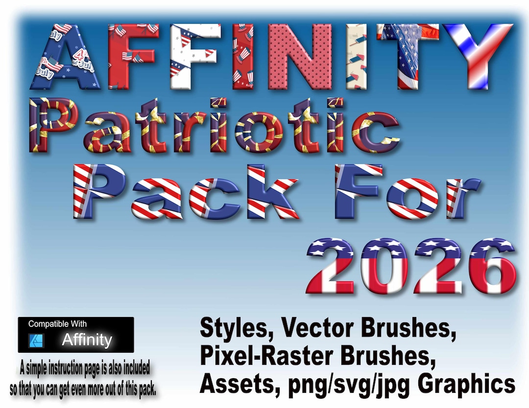 Affinity Pack -- Celebrating America's 250 Anniversary - Etsy