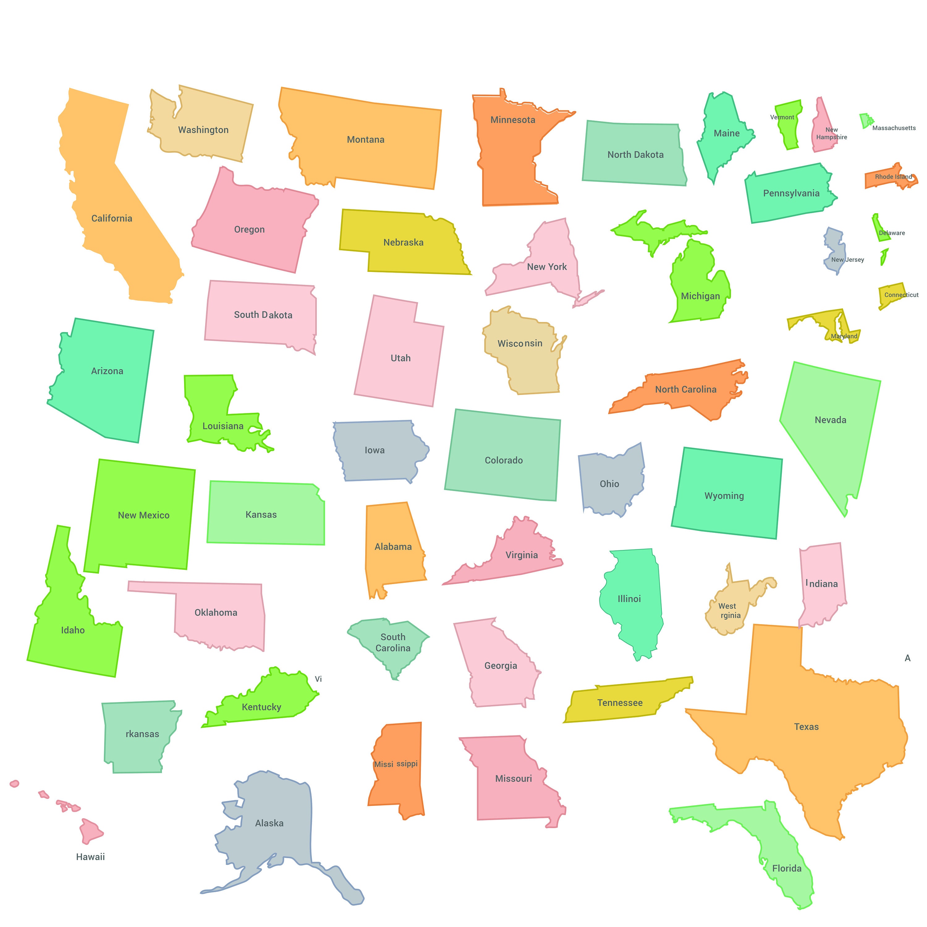 License Plate Art Kit: 50 State Designs for Affinity - Etsy