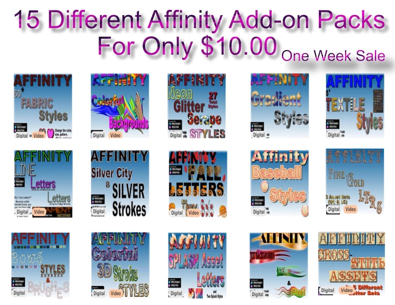 Affinity Mega Pack - Packed With Options! - Etsy