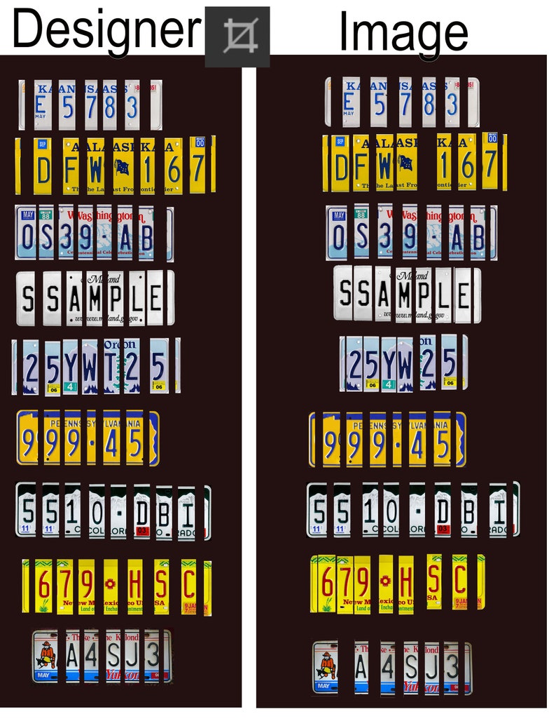 Affinity Serif Affinity KIT A License Plate Kit With 13 - Etsy