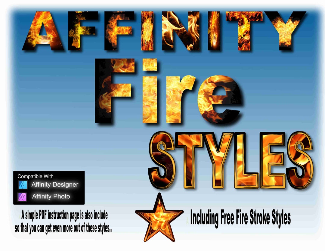 Affinity Fire Styles Stroke Styles - Etsy