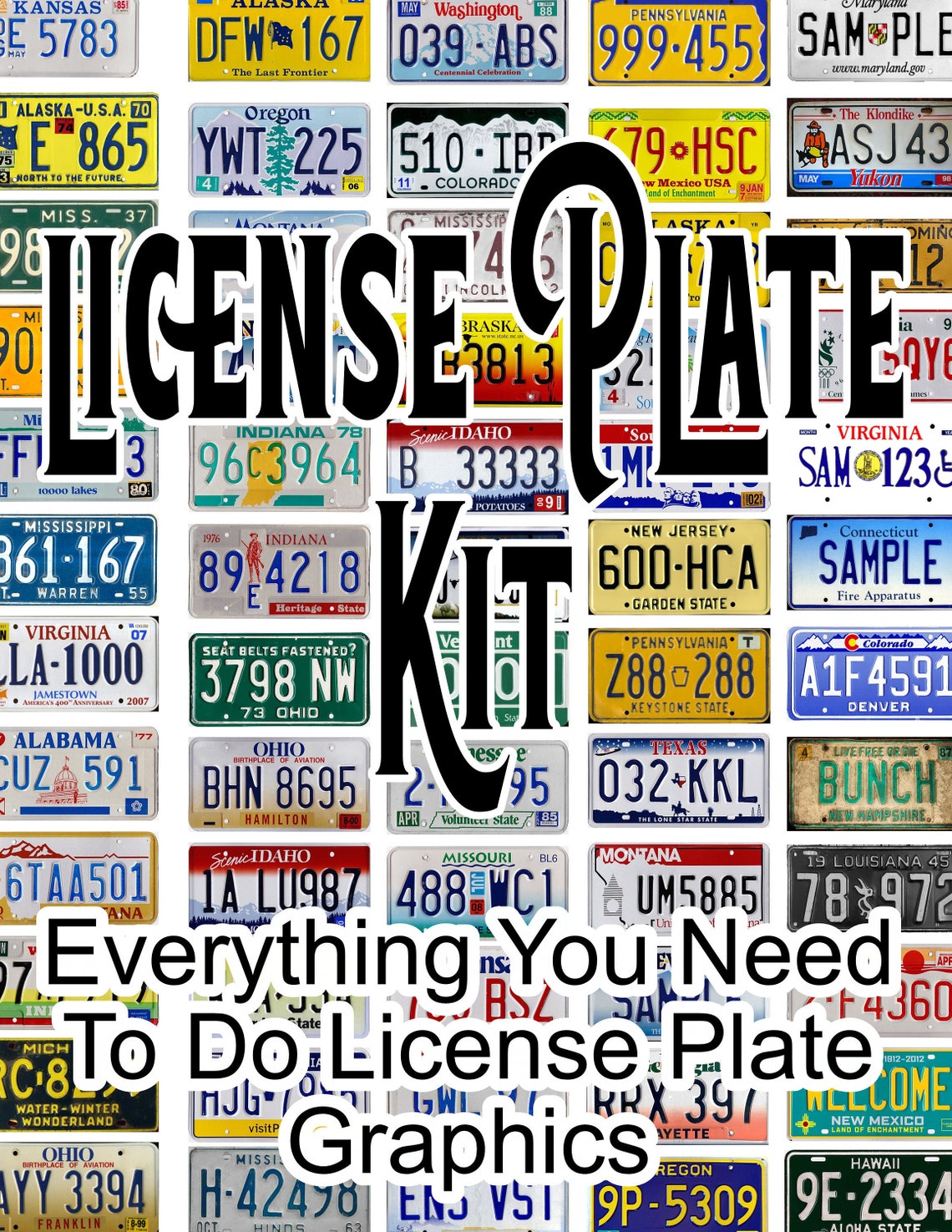 Affinity Serif Affinity KIT A License Plate Kit With 13 - Etsy