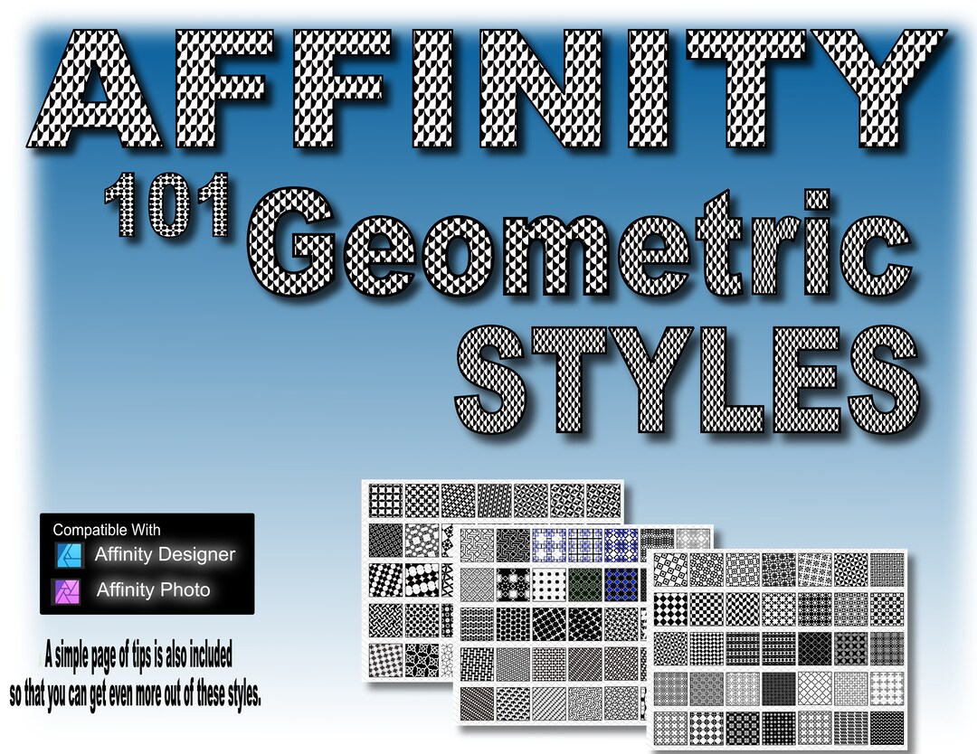 Affinity: 101 Geometric Styles - Etsy