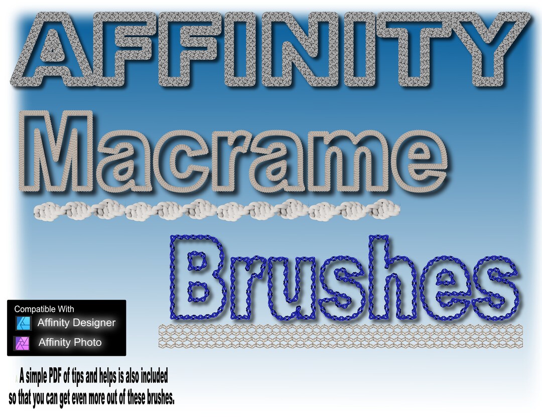 Affinity: Macrame Brushes - Etsy