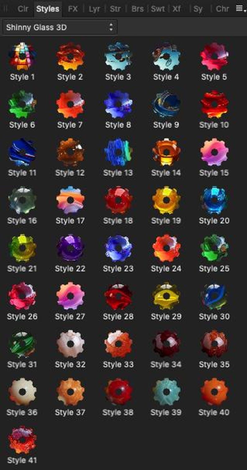 Affinity Styles: Shinny Glass Styles - Etsy