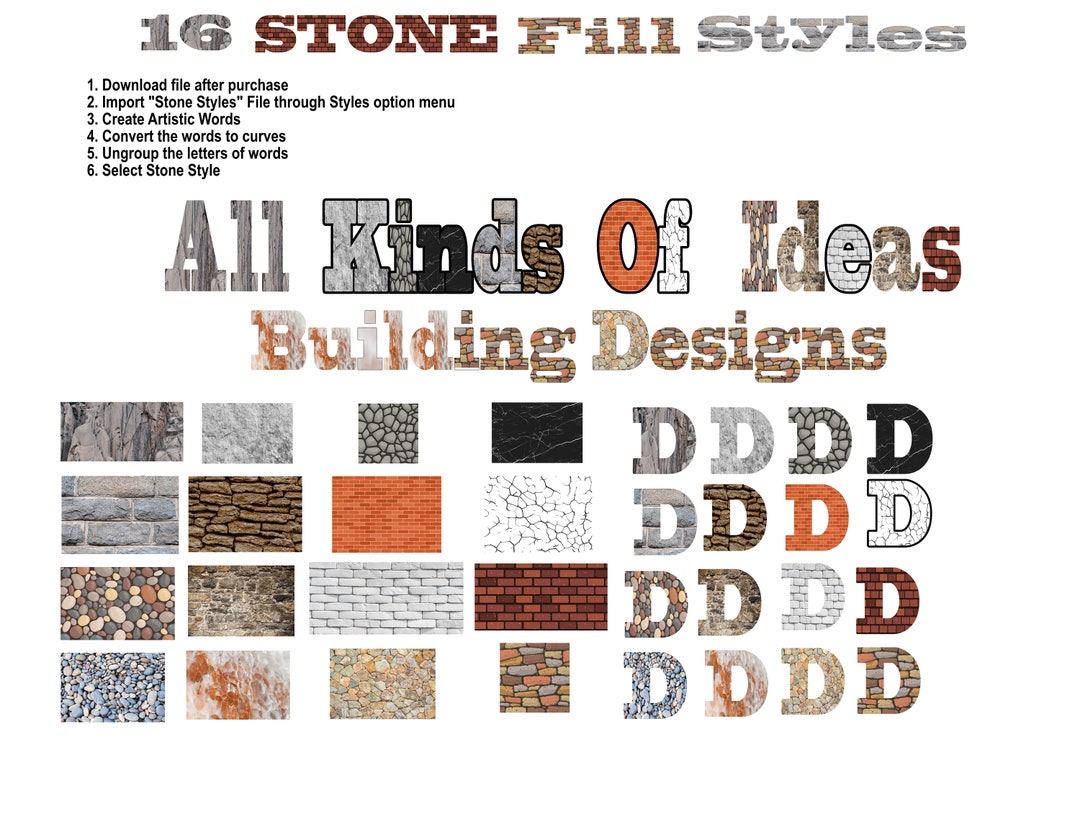 Affinity Stone Styles -- 16 Stone Styles - Etsy
