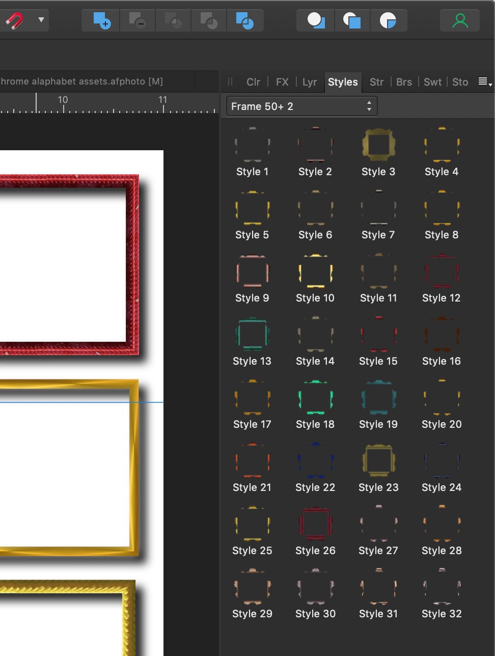 Affinity: 50 Plus Frame Styles - Etsy