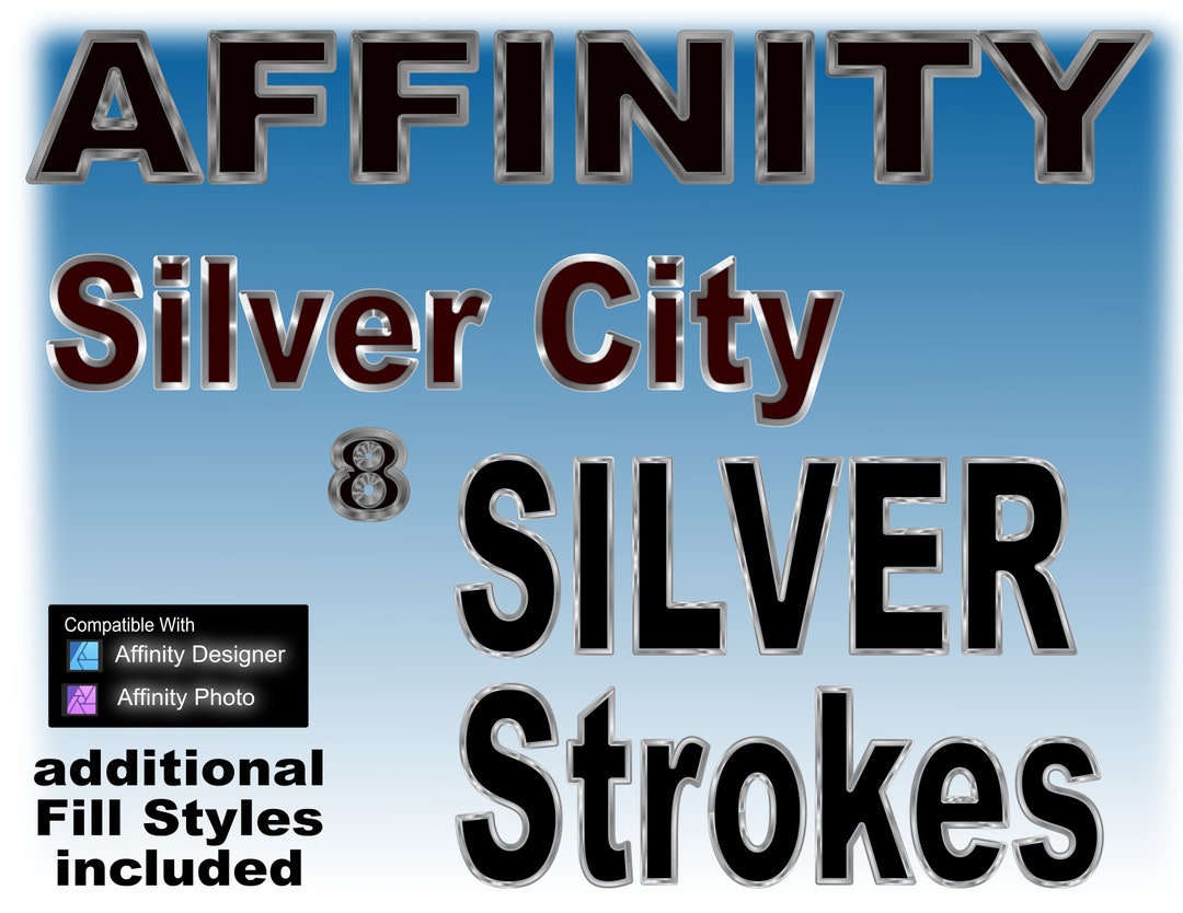 Affinity: Silver City Style Strokes - Etsy