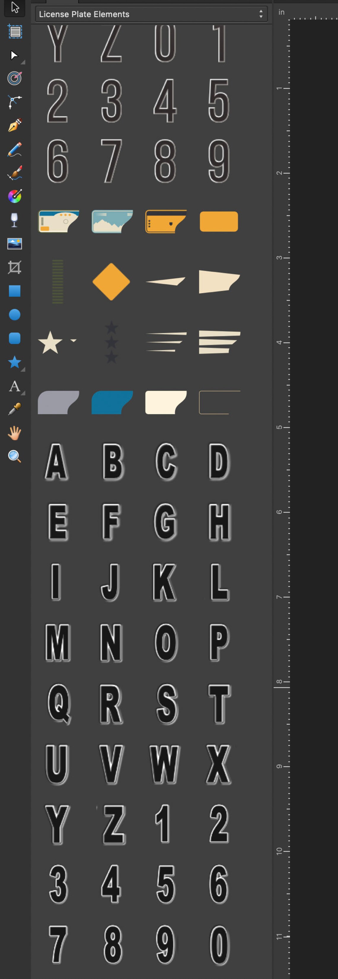 Affinity Serif Affinity KIT A License Plate Kit With 13 - Etsy