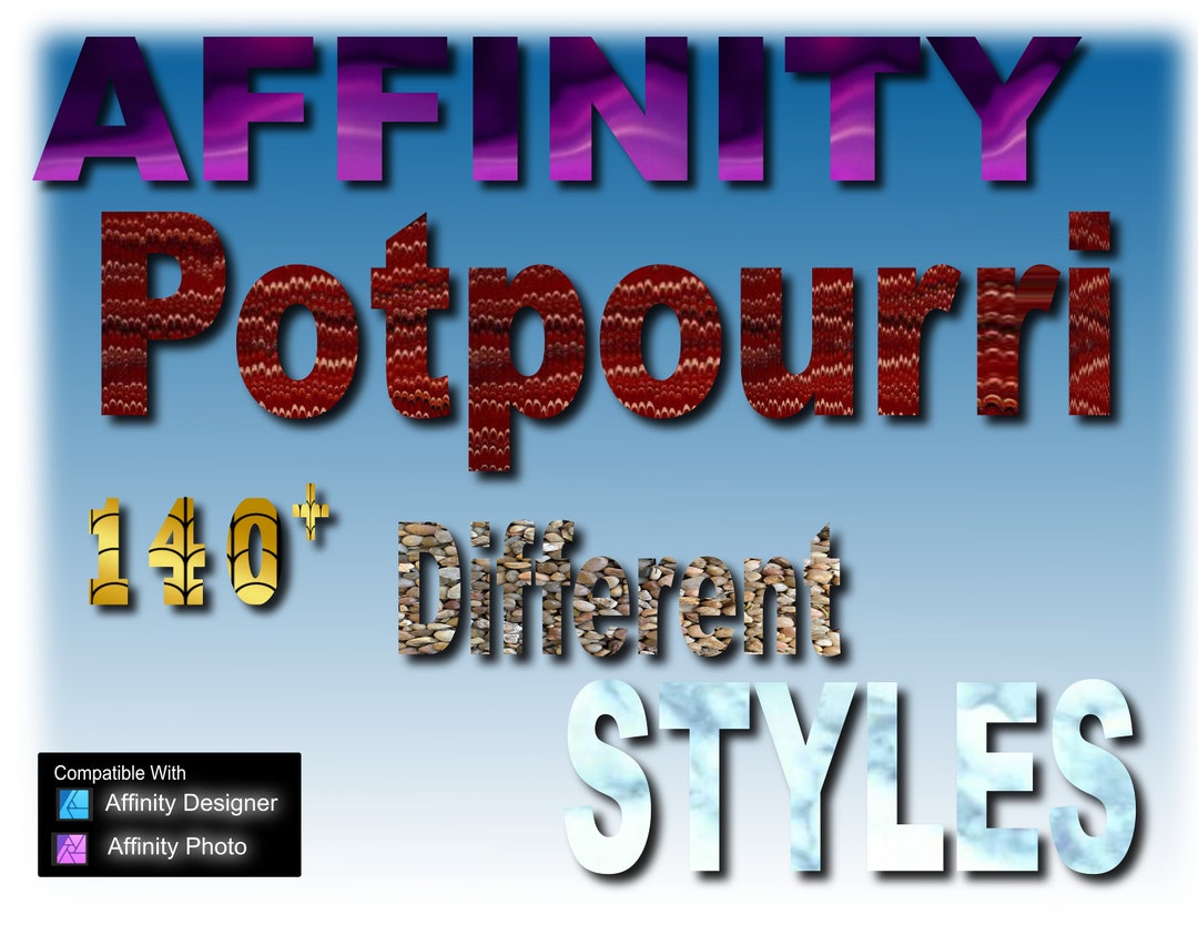 Affinity SALE! -- 140 Plus DIFFERENT Styles in FIVE More Volumes - Etsy