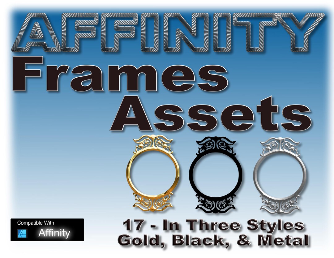 Affinity Assets -- Frames - Etsy