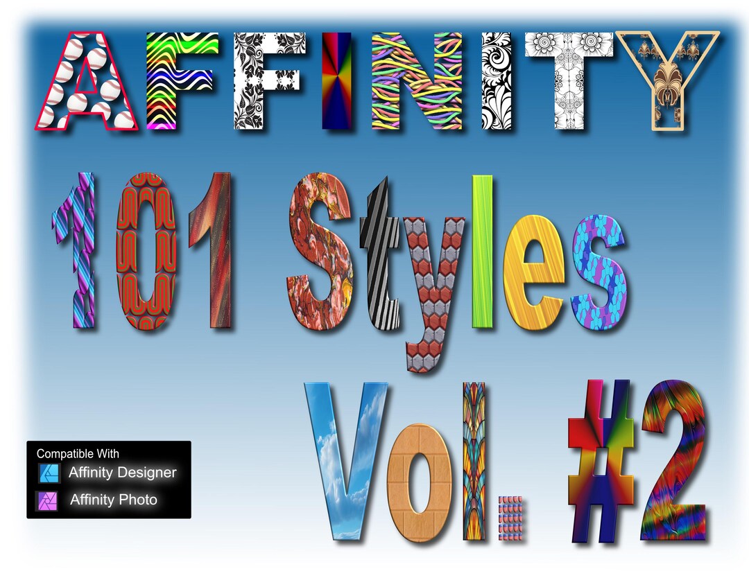 Affinity Styles: 101 Patterns, Textures, and Geometric Designs (PDF) - Etsy