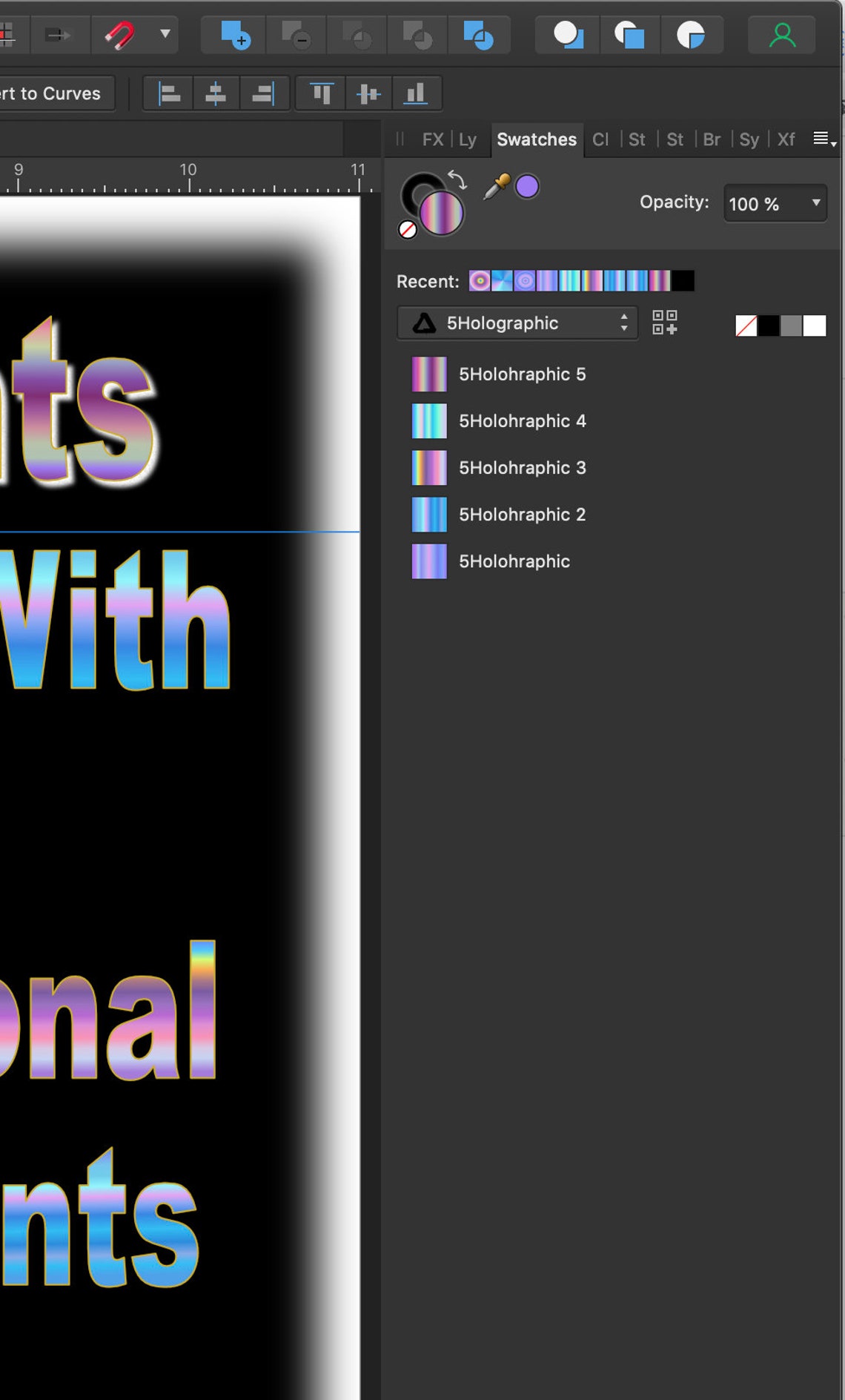 Affinity: Gradient Swatches & Styles - Etsy