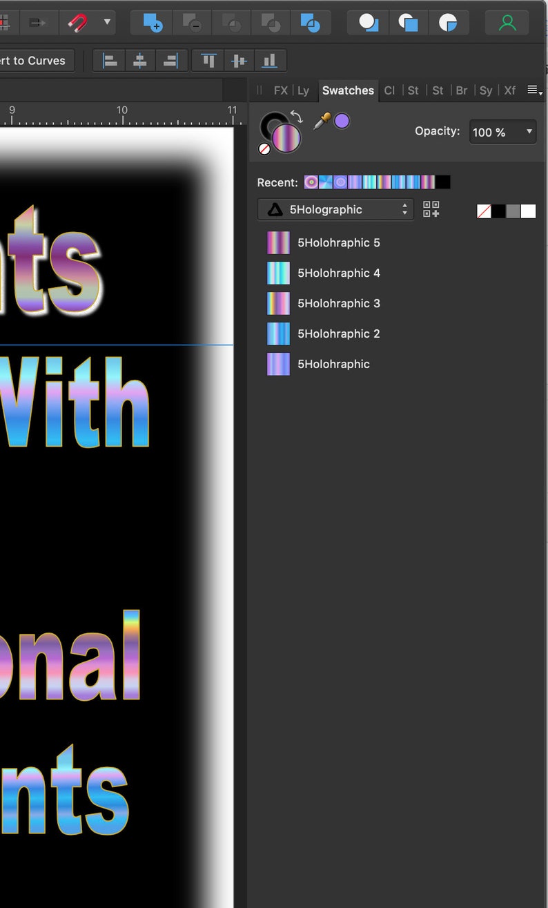 Affinity: Gradient Swatches & Styles - Etsy
