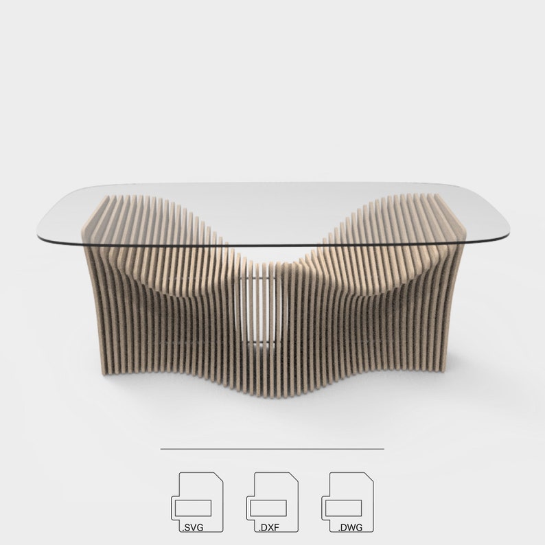 Parametric Dining Table: Cyra Router-cut Files CNC Files Vector Files ...
