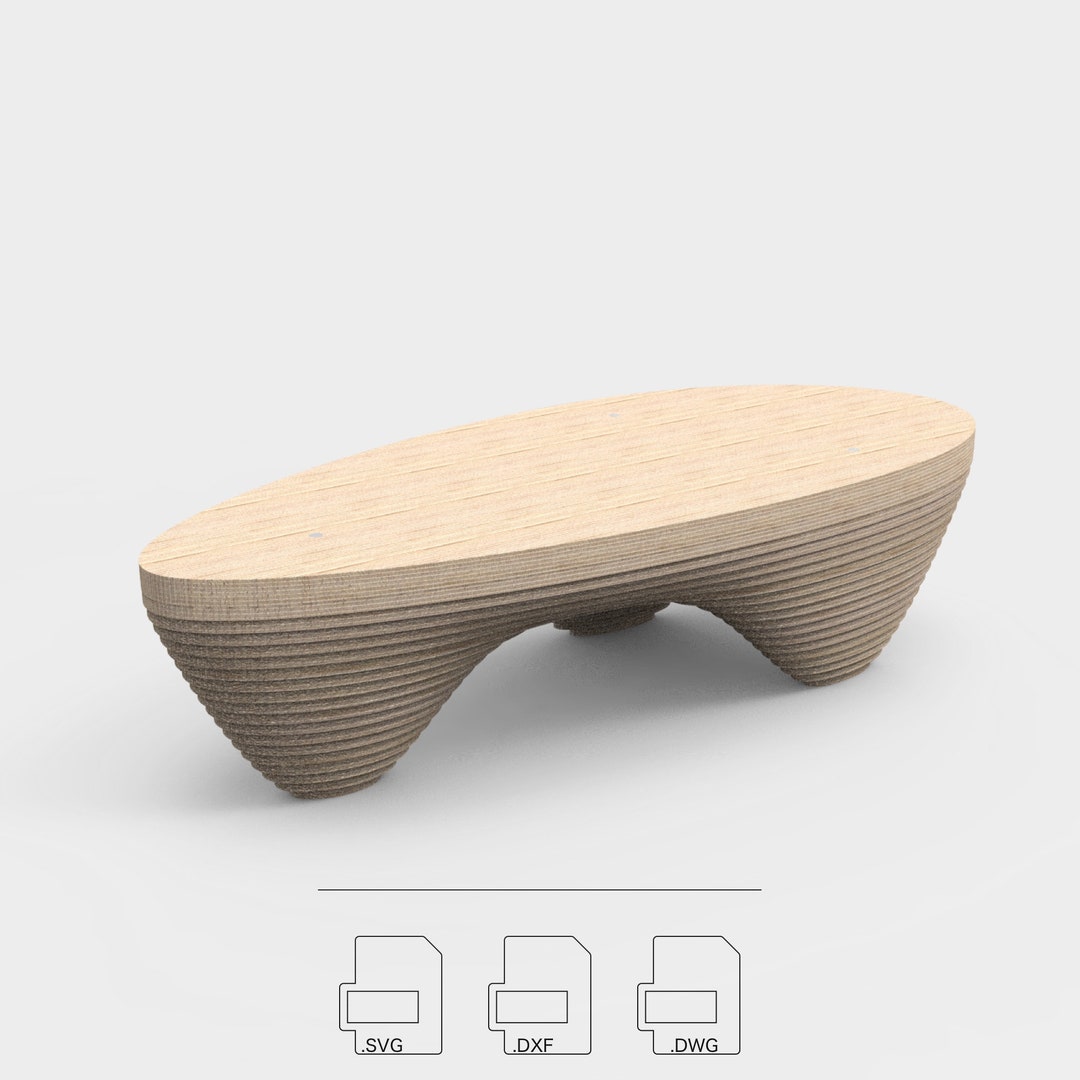 Parametric Coffee Table: Junebug • CNC Router-cut Files • Svg Dwg Pdf ...