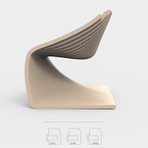 Club Chair • Router-cut Files • CNC Files for Cutting• Vector Files ...
