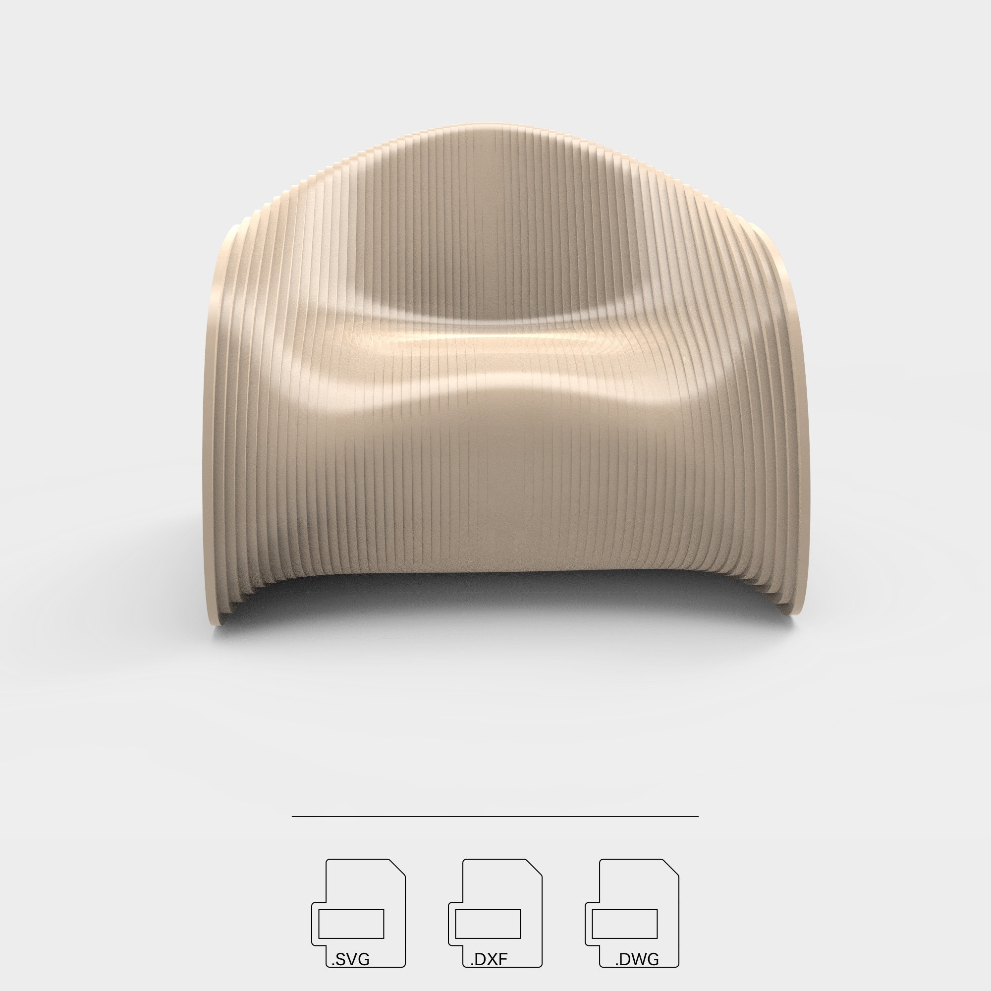 Spade Chair Router Cut Files Cnc Files For Cutting Vector Files Dxf Dwg Svg Pdf Etsy