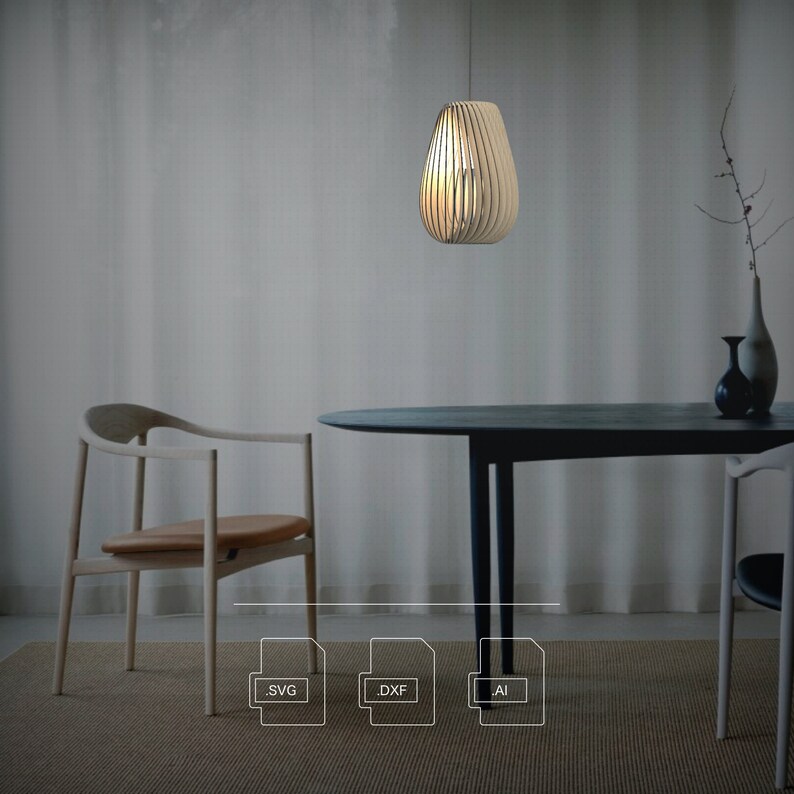 Menhir Lamp Laser-cut CNC Vector Files .dxf .ai | Etsy