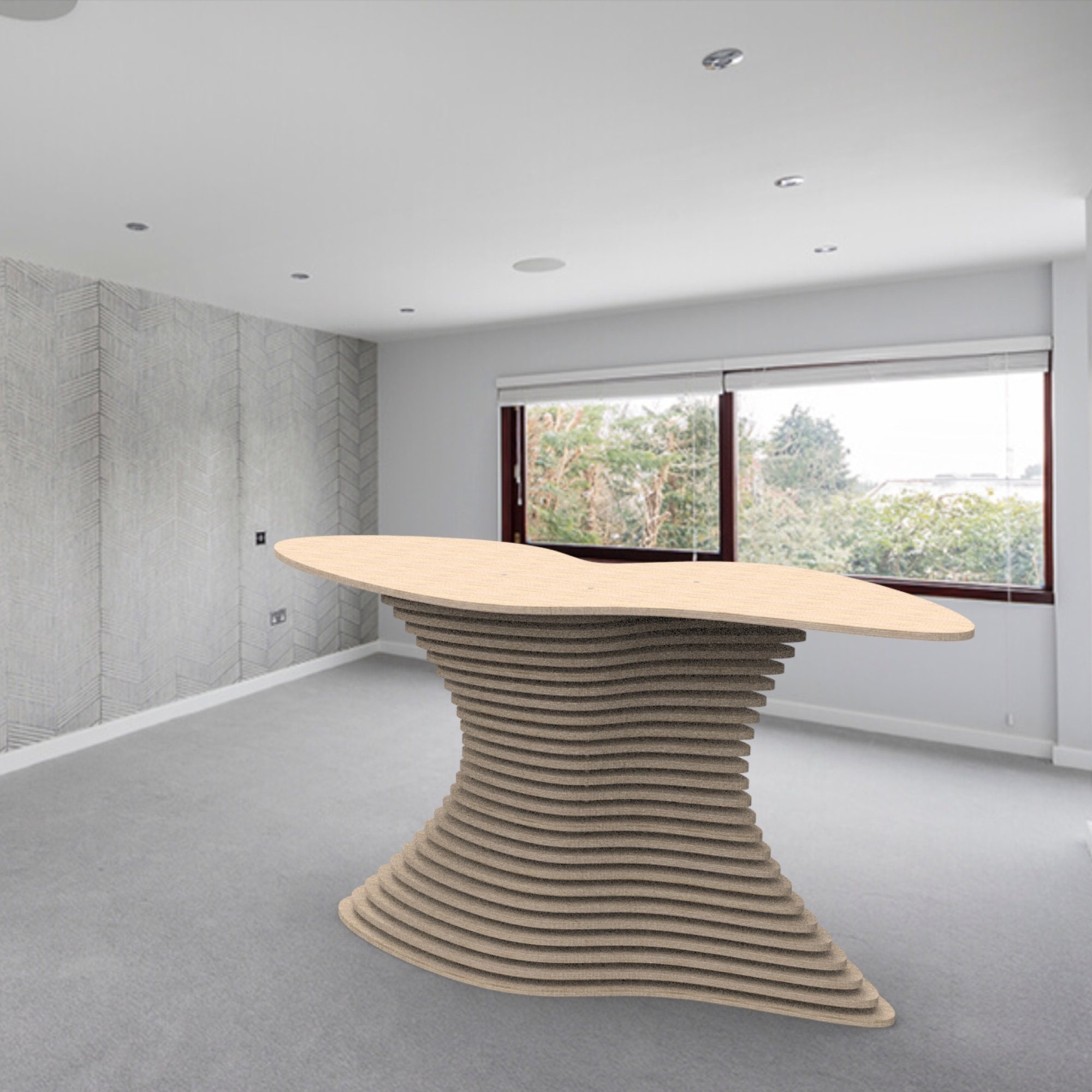 Parametric Desk: Swift Router-cut Files CNC Files for Cutting Vector ...